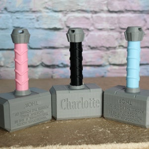 Baby Rattle Thor Hammer - Medieval Baby Shower Decor - Baby Rattle ...