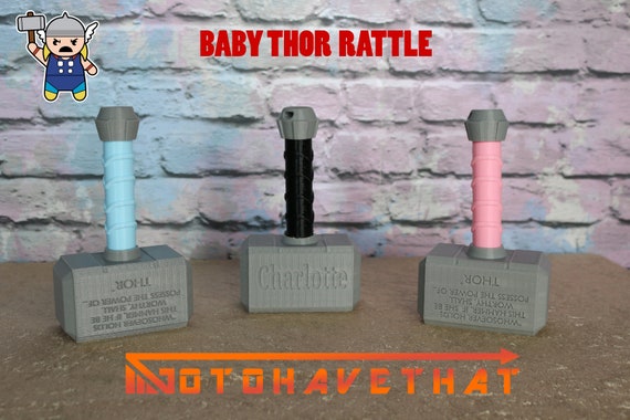 Baby Rattle Thor Hammer Medieval Baby Shower Decor Baby | Etsy