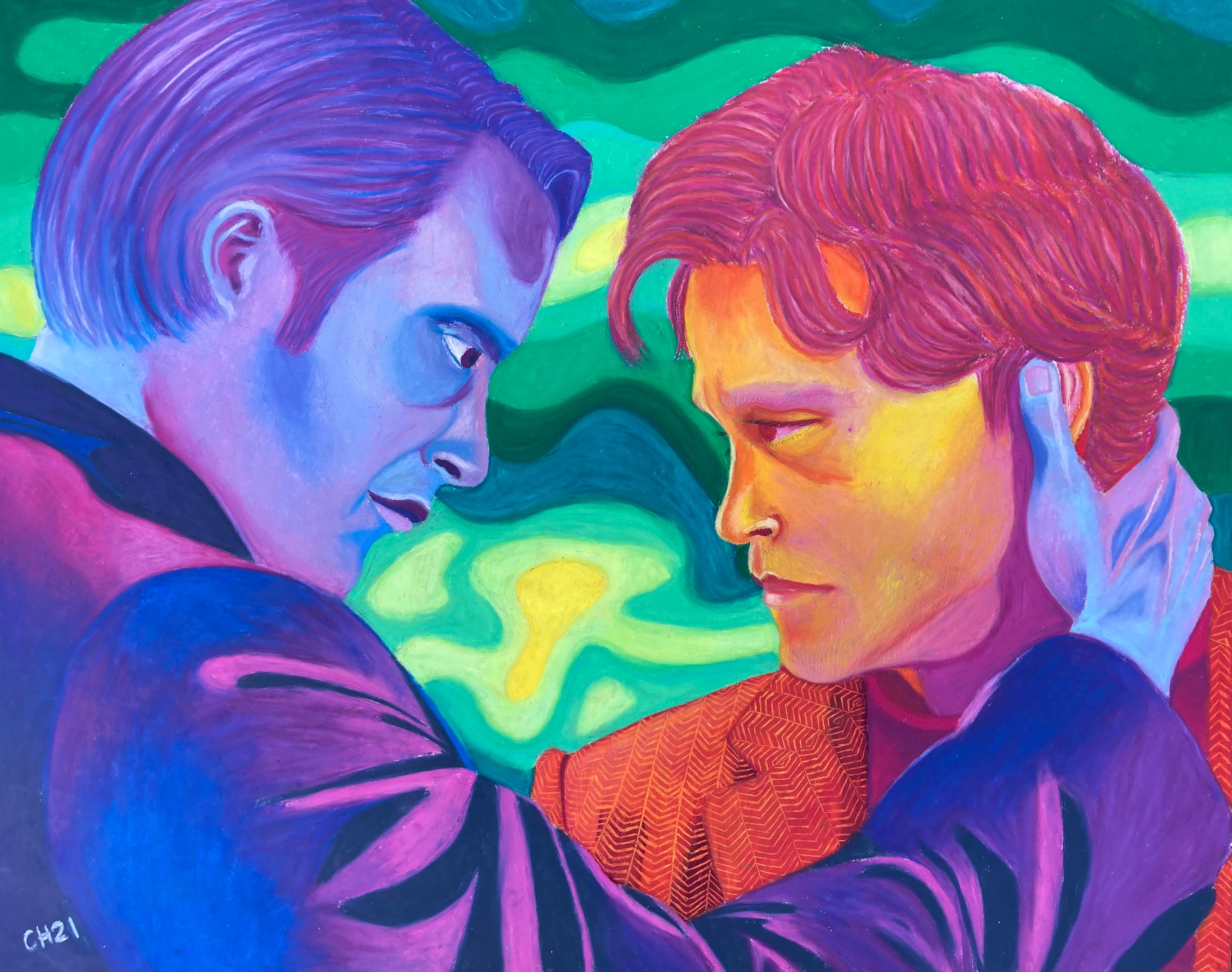 The Chrysalis 11x14 Oil Pastel Drawing (print) - Etsy