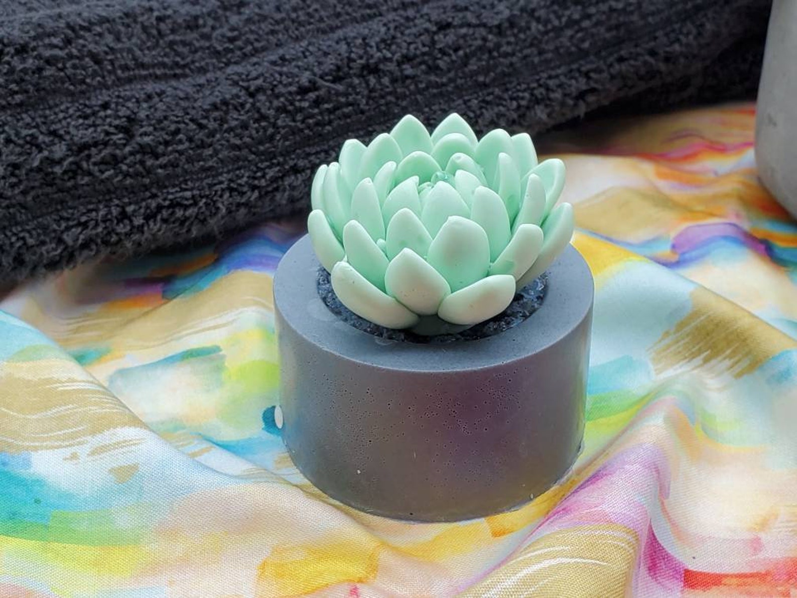 Large Potted Succulent Soap Multiple Colors Available Unique | Etsy