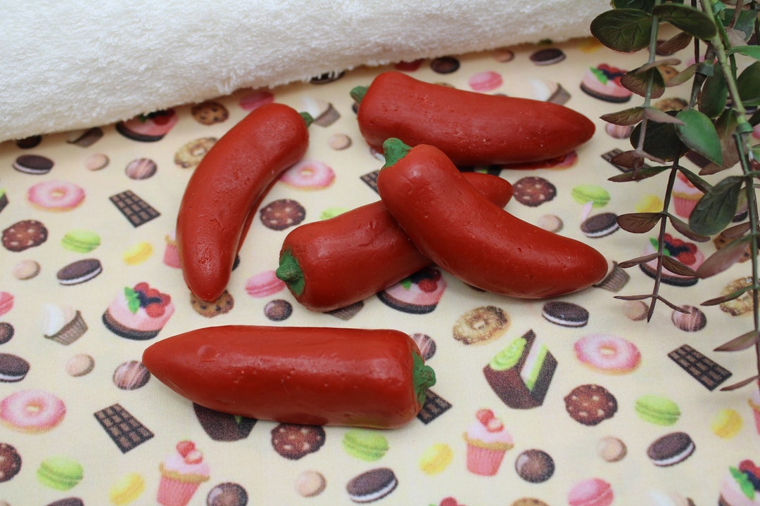 Hot Chili Pepper Soaps Set of 5 Soaps Realistic Soaps That - Etsy