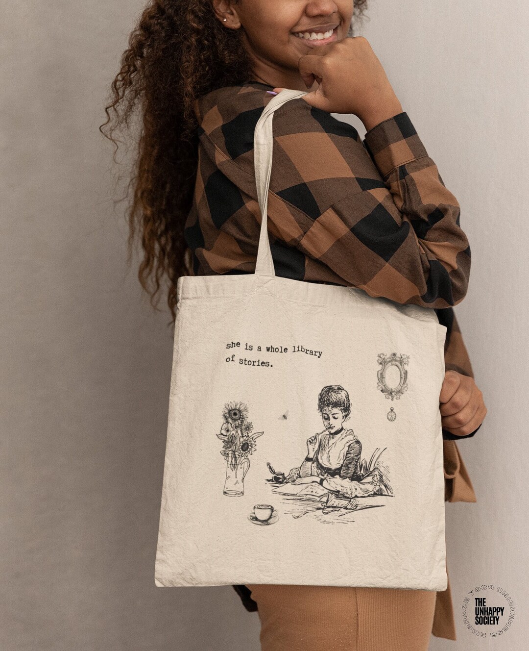 Library Tote Bag Canvas Tote Bag Book Lover Writer Tote Bag Books ...