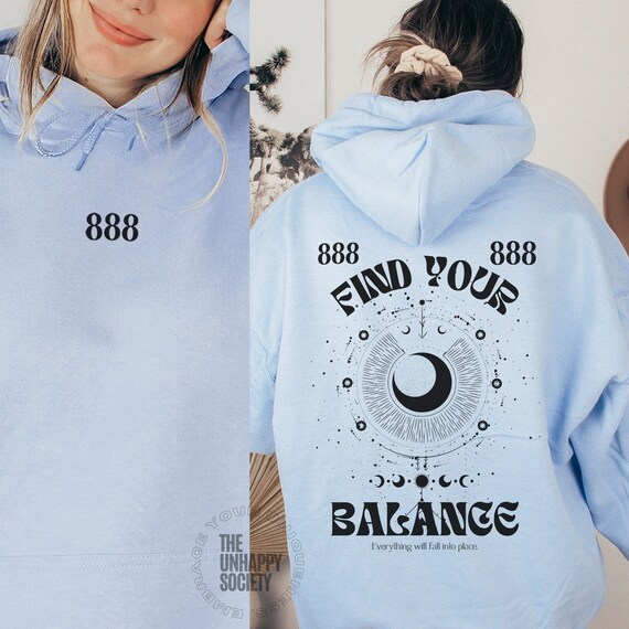 888 Angel Number Hoodie 888 Angel Numbers Hoodie Moon - Etsy