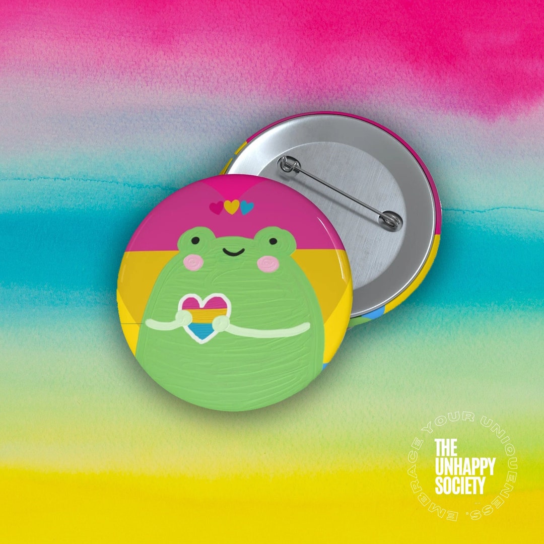 Pansexual Frog Pin, Pan Pride Pin, Pansexual Pride Pin, Pansexual Pin ...