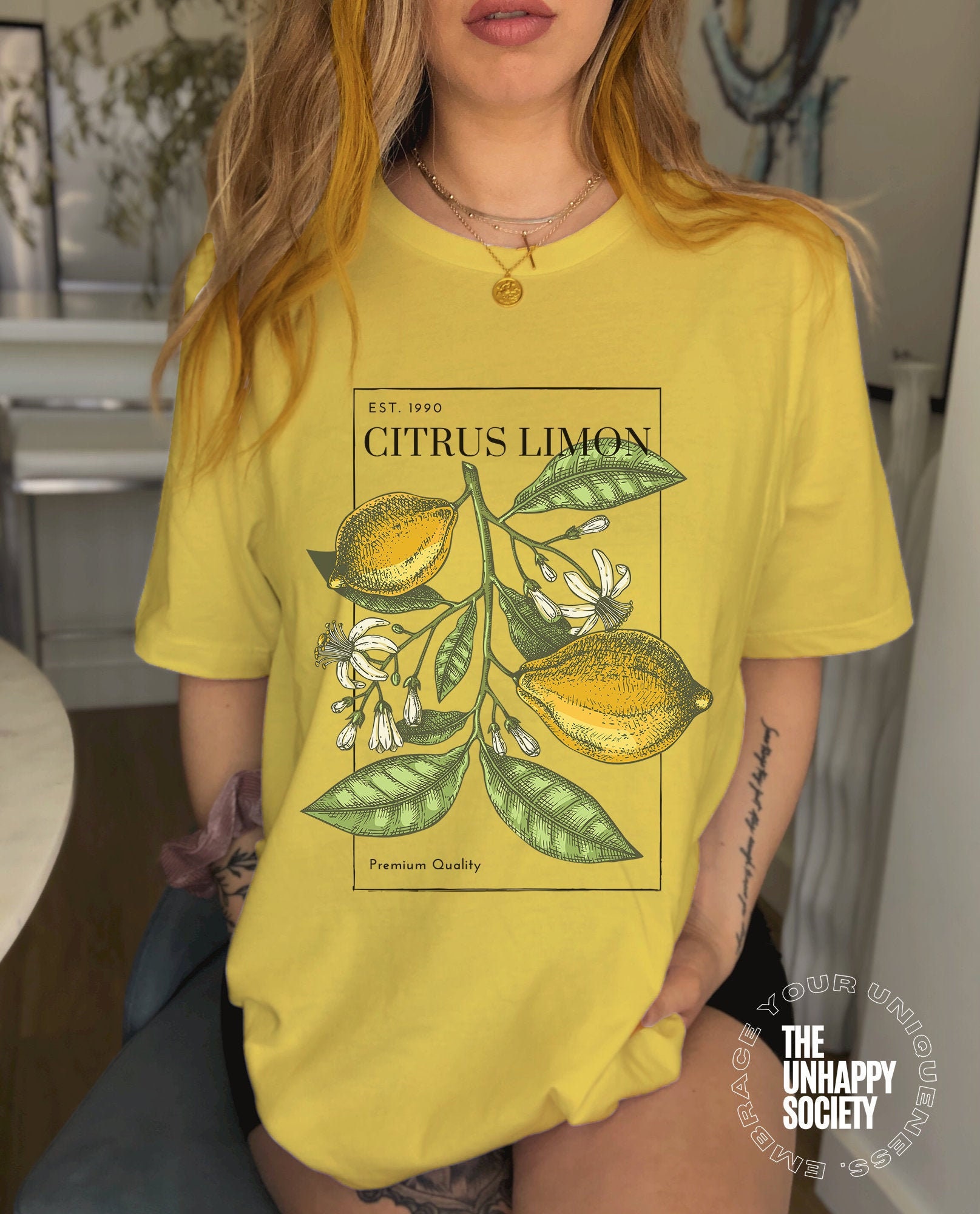Citrus Limon Unisex T-Shirt Lemon Shirt Vintage Citrus | Etsy