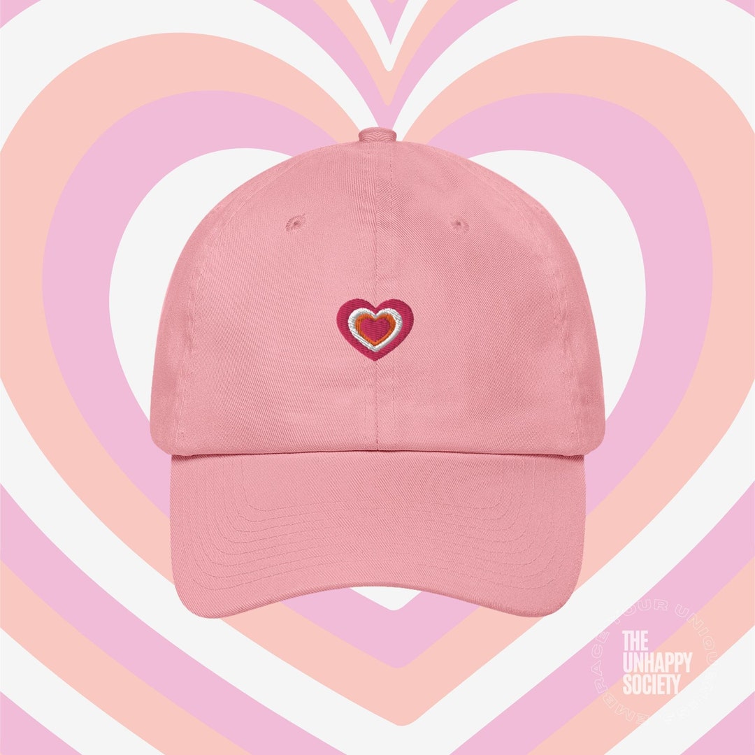 Lesbian Flag Dad Hat Aesthetic, Queer Hat Subtle Lesbian Pride Hat ...