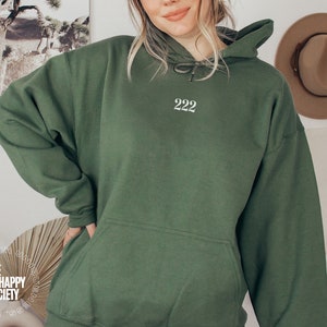 222 Angel Number Hoodie 222 Angel Numbers Hoodie Oversized Hoodie ...