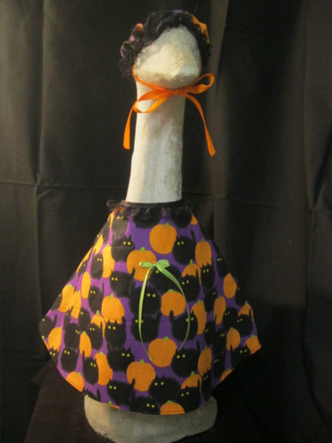 Big Kitty Goose Dress/goose Clothes/concrete Goose/lawn Goose/lawn ...