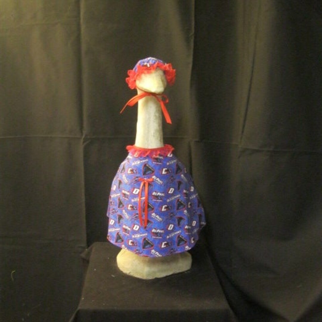 NCAA Depaul Blue Demons Goose Dress/goose Clothes/concrete Goose/lawn ...