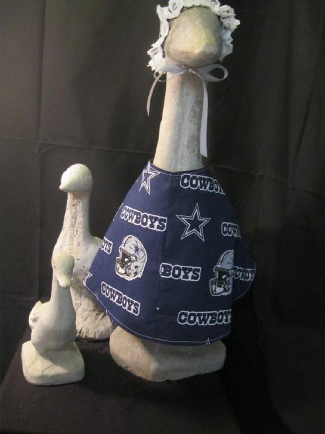 Nfl/dallas Cowboys Goose Dress/goose Clothes/concrete Goose/lawn Goose ...
