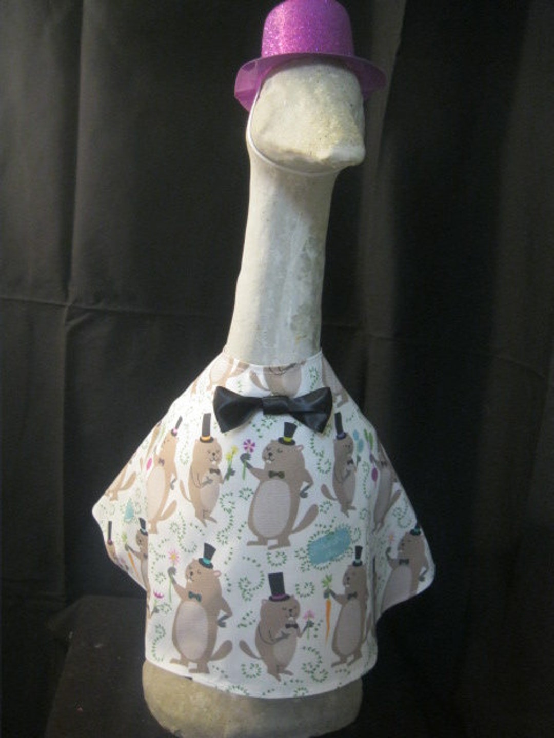 Ground Hog Day Goose Dress/goose Clothes/concrete Goose/lawn Goose/lawn ...
