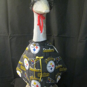 Nfl/pittsburgh Steelers Goose Dress/goose Clothes/concrete Goose/lawn ...