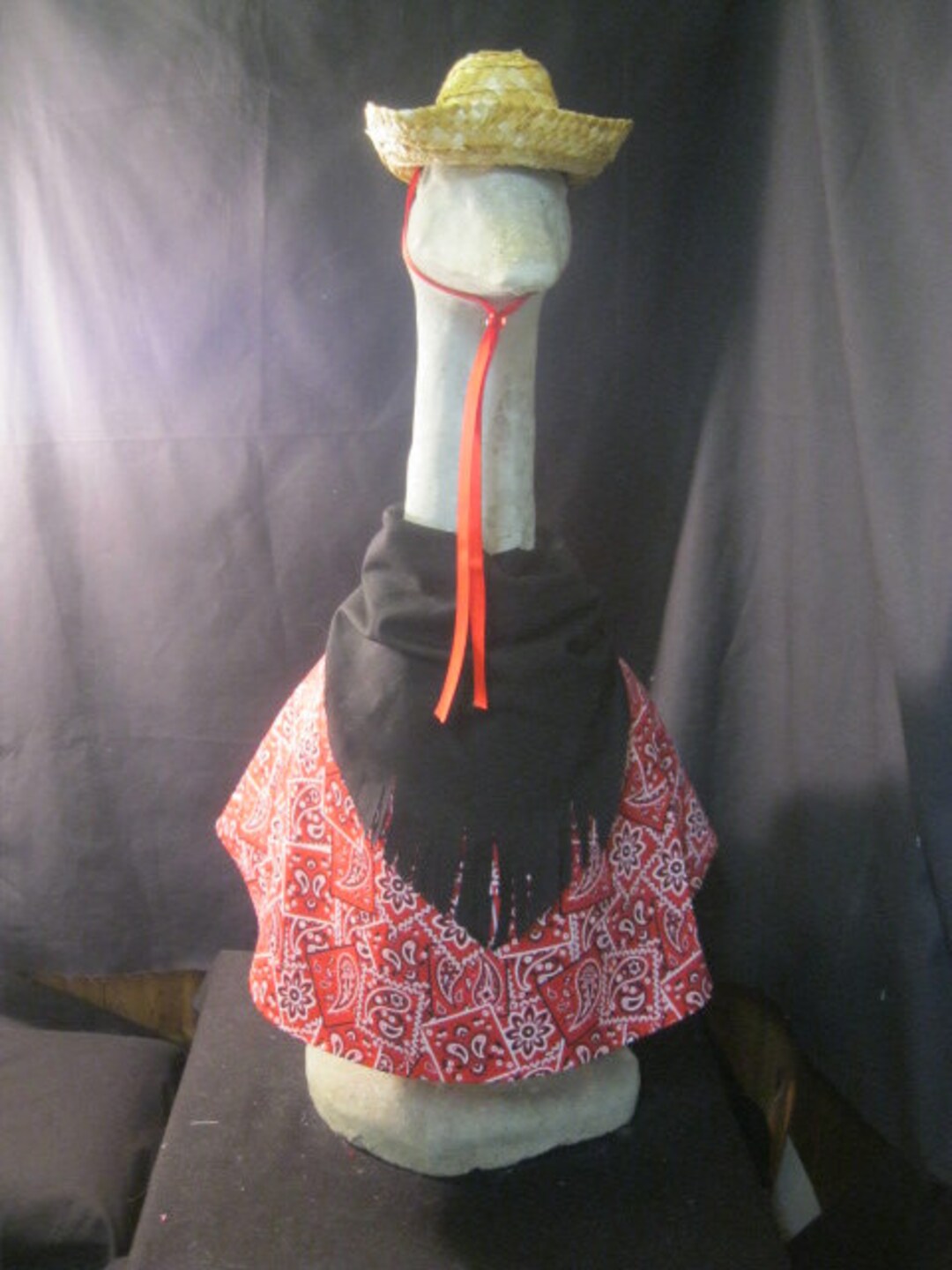 Cowgirl Goose Dress/goose Clothes/concrete Goose/lawn Goose/lawn Geese ...