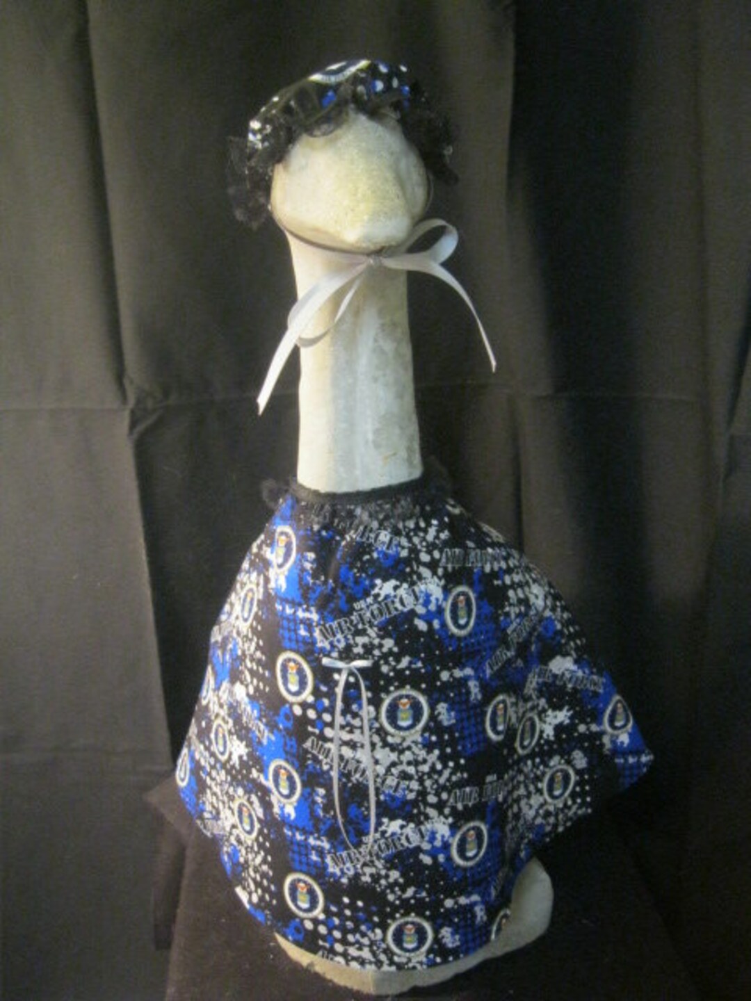 Air Force Goose Dress/goose Clothes/concrete Goose/lawn Goose/lawn ...