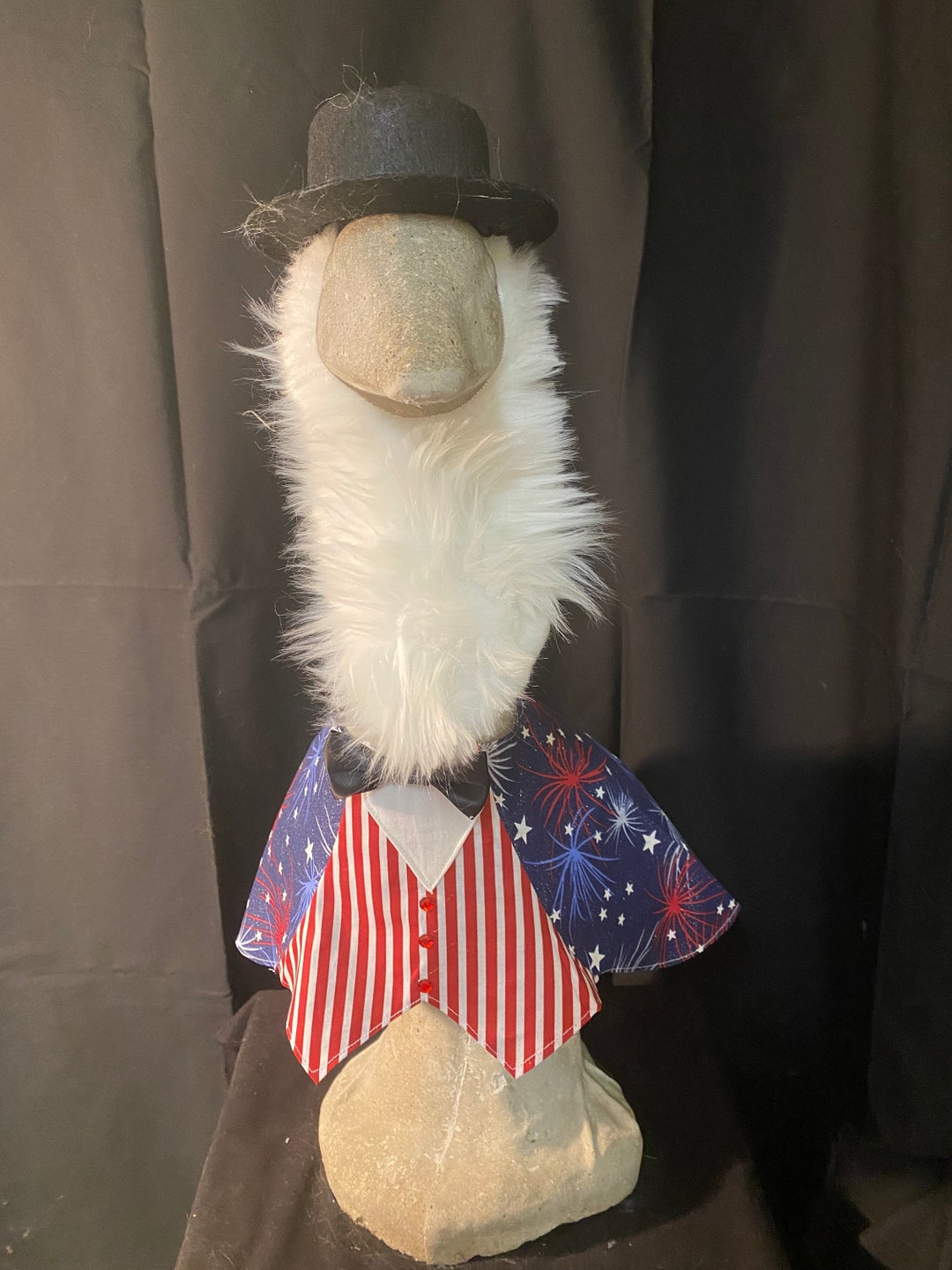 Uncle Sam Goose Dress/goose Clothes/concrete /lawn Goose/lawn Geese ...