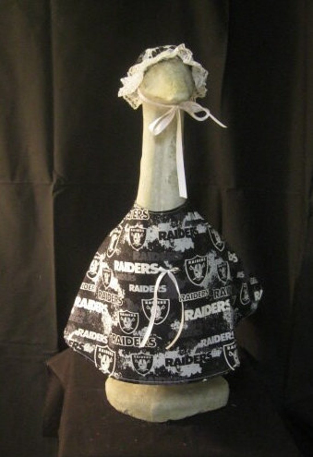 NFL LV RAIDERS Goose Dress/goose Clothes/concrete Goose/lawn Goose/lawn ...