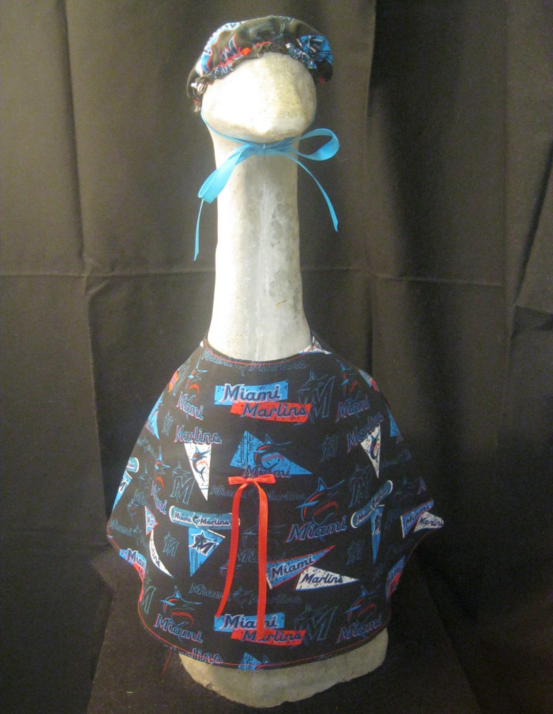 Mlb/miami Marlins Goose Dress/goose Clothes/concrete Goose/lawn Goose ...