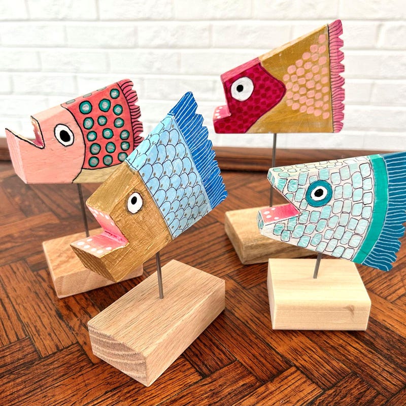 Wooden Fish Wall Decor - Etsy