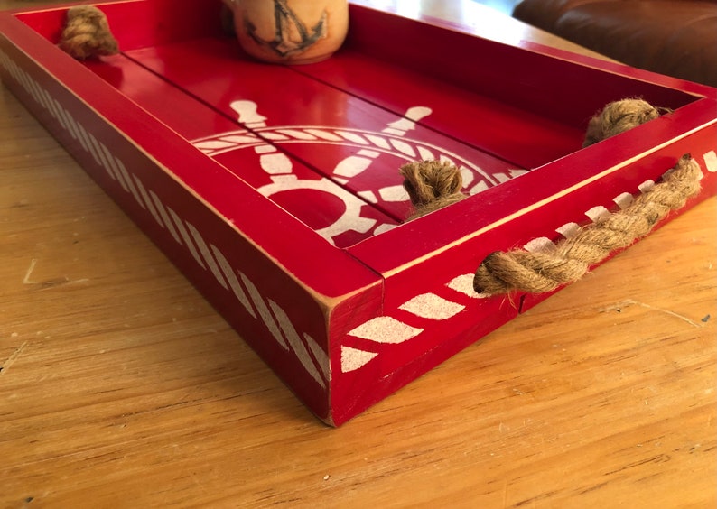 Ships Wheel Serving Tray Nautical Decor Housewarming Gift - Etsy