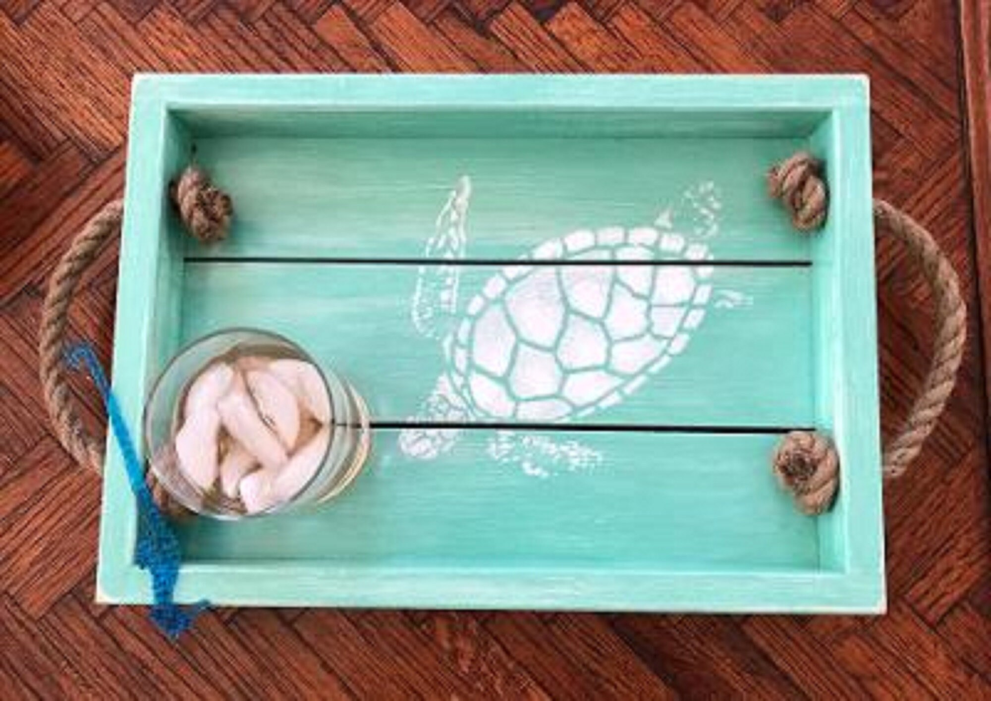 Sea Turtle Tray Serving Tray Tropical Theme Tray Decorative - Etsy