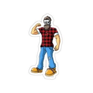BEARD MAN Flex Sticker | Decal | Gifts for Him | Dads | Husbands ...