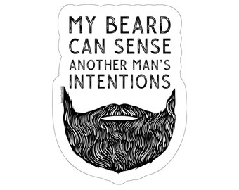 BEARDED Patriot Sticker Decal Beard Lover Gifts for Him - Etsy