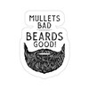 BEARDED Patriot Sticker Decal Beard Lover Gifts for Him Dads Husband ...