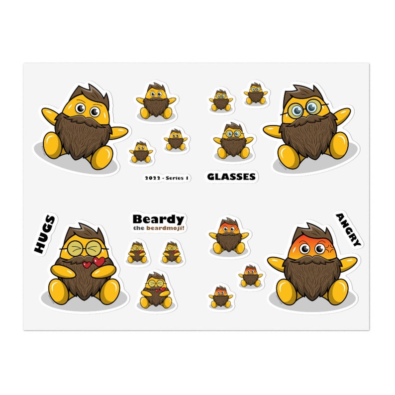 BEARDY the BEARDMOJI 2022 Series 1 Sticker | Decal | Gifts for Him ...
