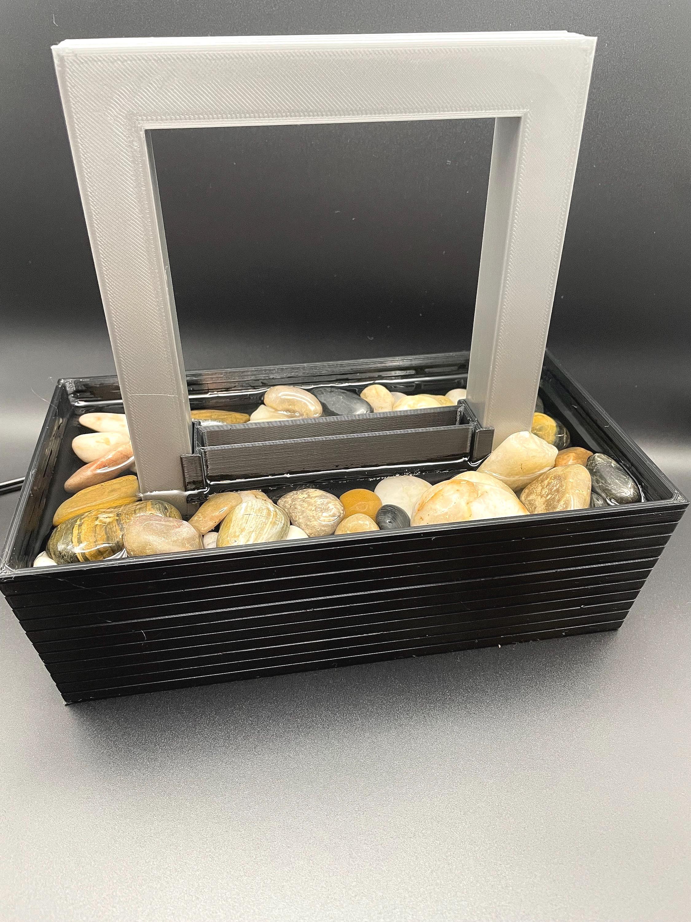 Desktop Water Fountain Indoor Water Feature Outdoor Waterfall for ...