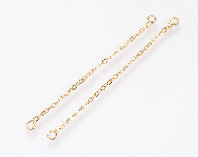 Gold Chain Connector | Gold Chain Links | 18K Gold Plated Chains| Small ...