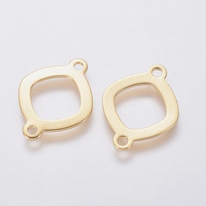 Brass Crescent Connector for Earring Raw Brass Textured Moon Connector ...