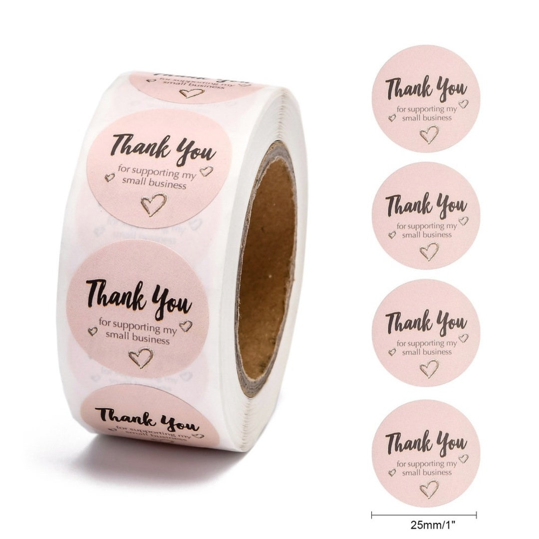 Thank You Stickers | 2.5cm Wide | 500 Stickers - Etsy