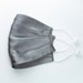 SILK Face Mask, Gray, Reusable Two Layers Soft Washable Face Mask, 100% ...