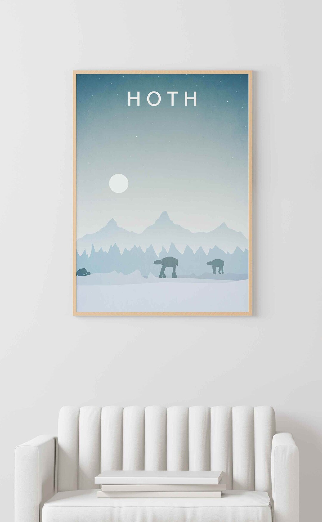 Minimalist Poster Hoth Retro Travel Poster Art Wall Decor Kids Room ...