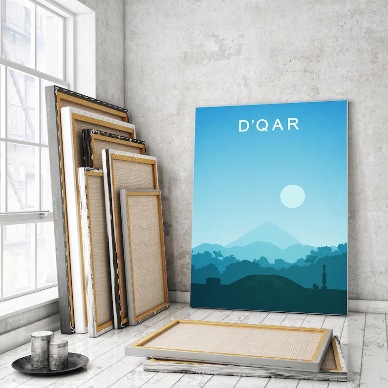 D'qar Minimalist Poster Travel Poster SW Wall Art Wall Decor Galactic ...