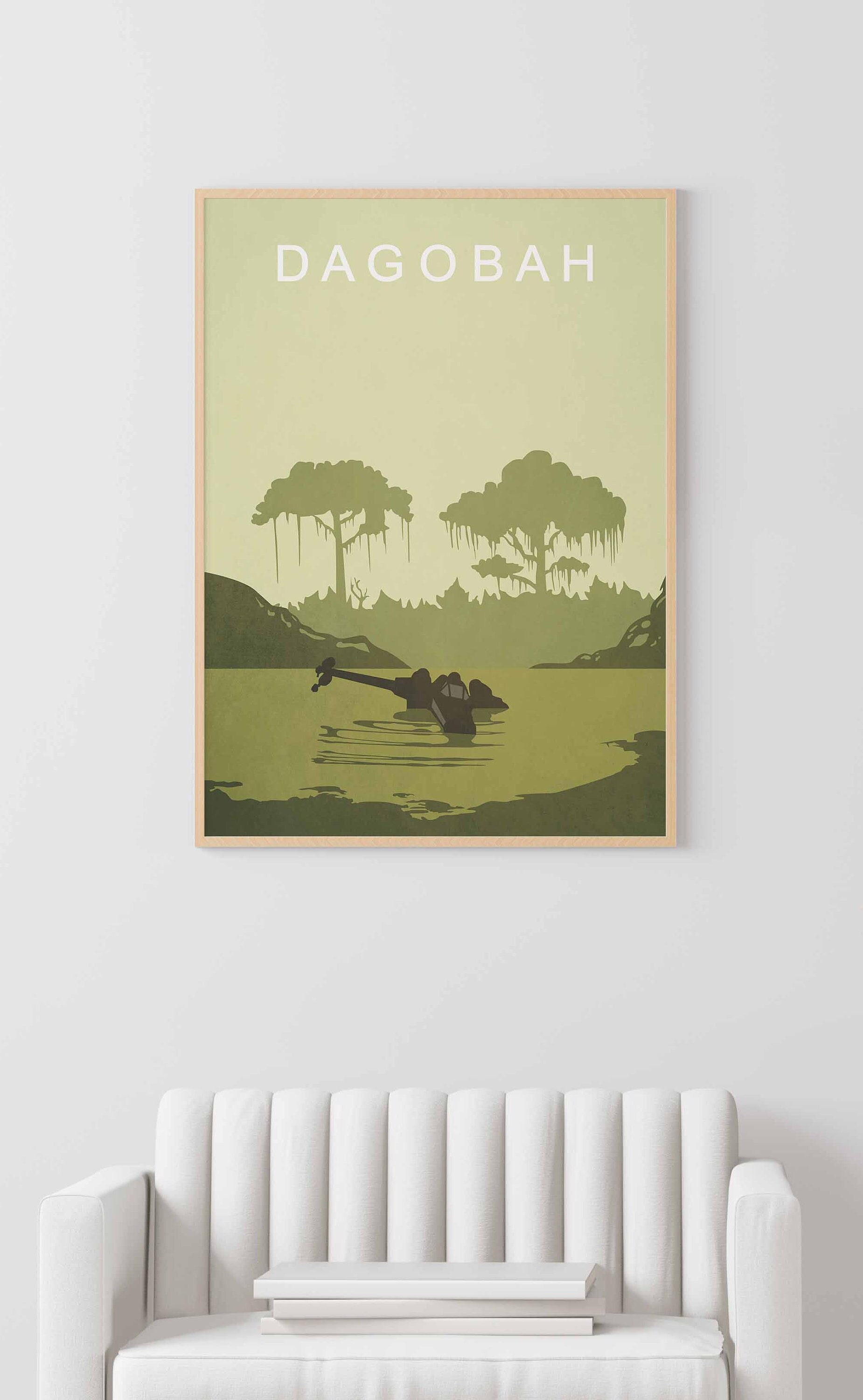 Minimalist Poster Dagobah Planet Print Vintage Movie Prints - Etsy