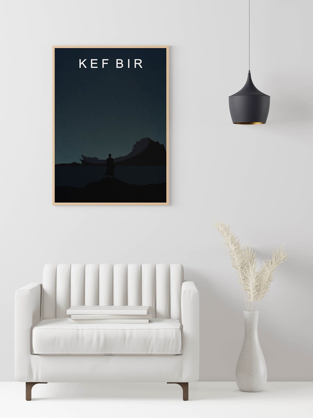 Kef Bir Minimalist Poster Star Art Planet Print Kef Bir Wall Art Home ...