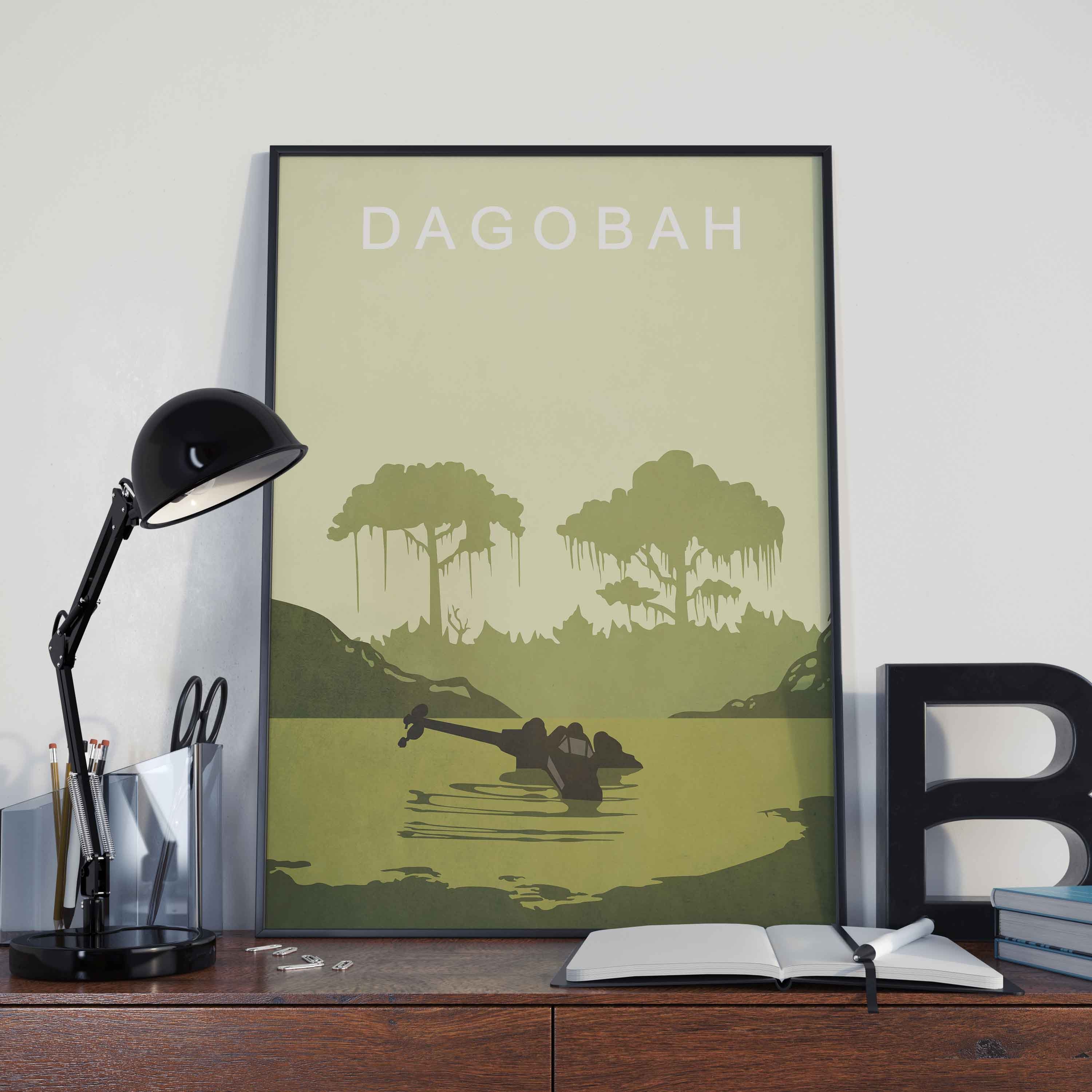 Minimalist Poster Dagobah Planet Print Vintage Movie Prints - Etsy
