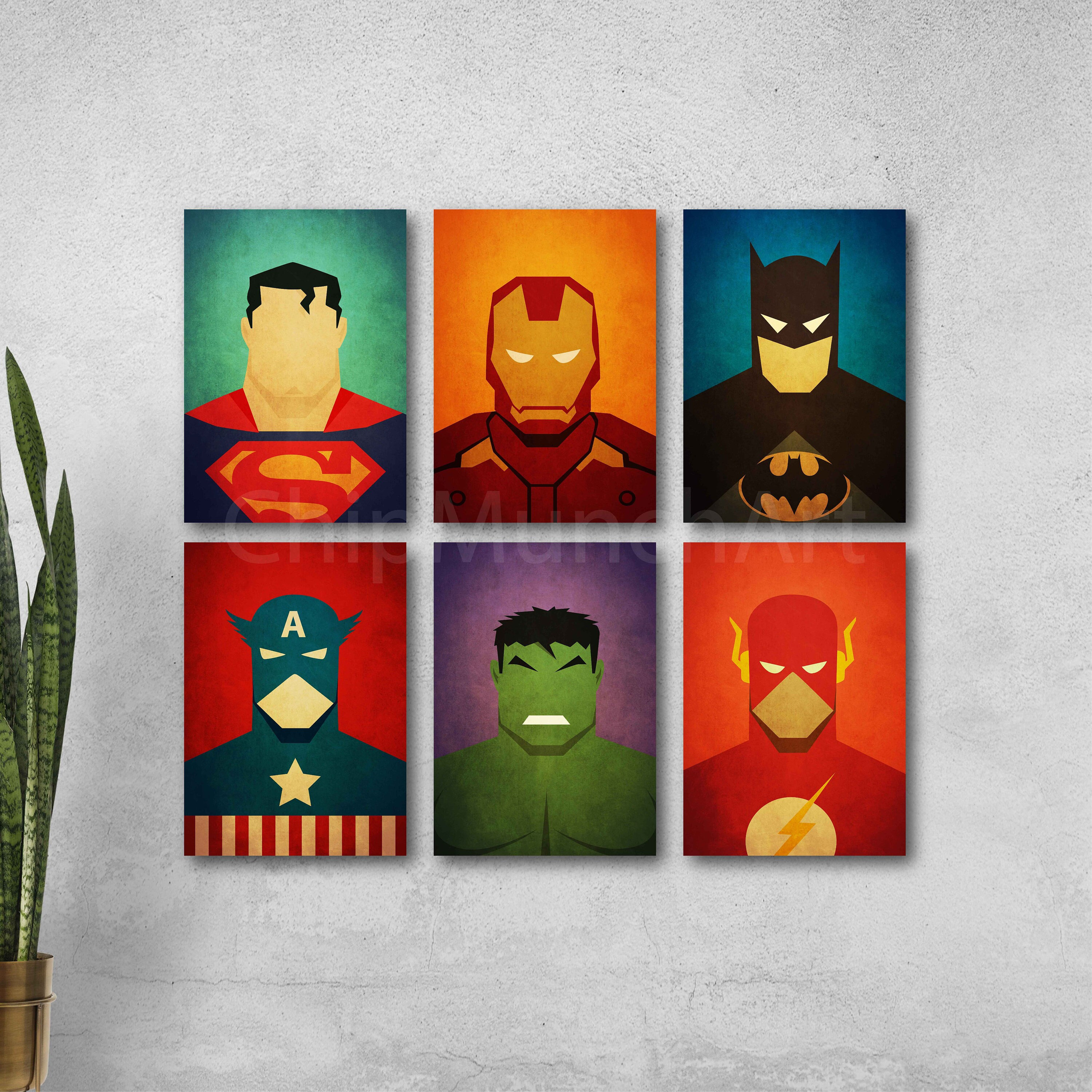Vintage Superhero Poster