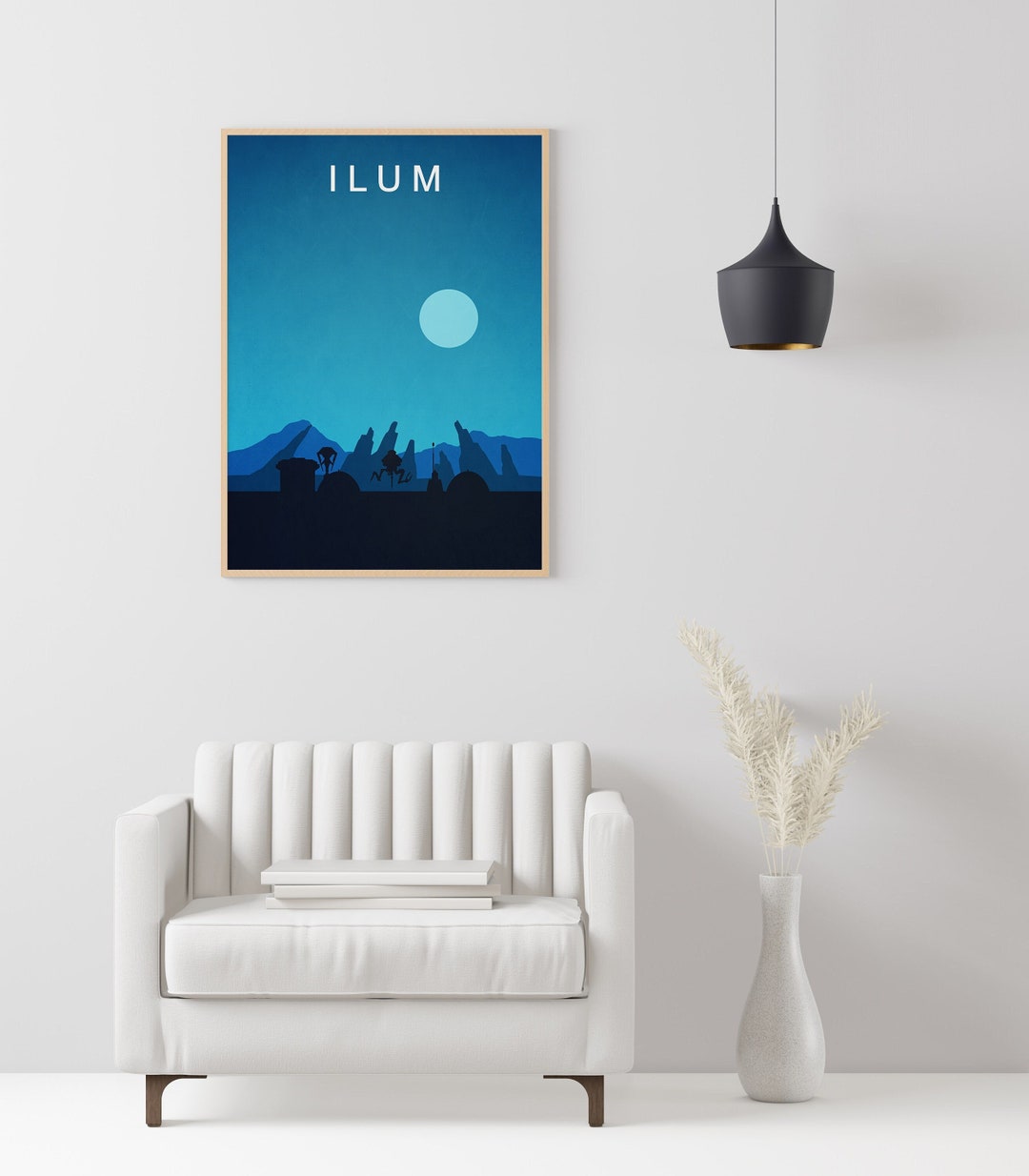 Minimalist Poster Ilum Planet Print Vintage Movie Prints Star Art ...