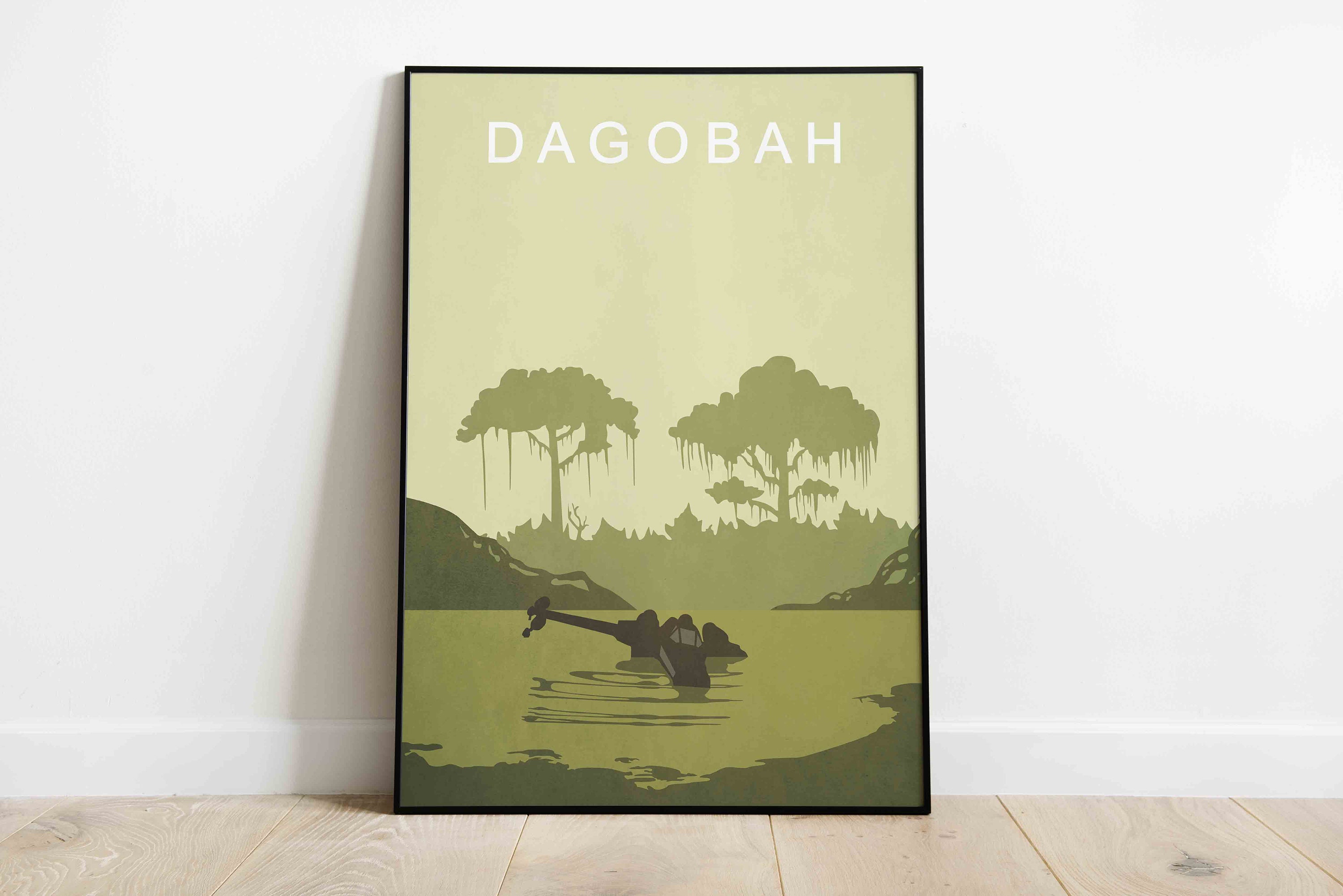 Minimalist Poster Dagobah Planet Print Vintage Movie Prints - Etsy