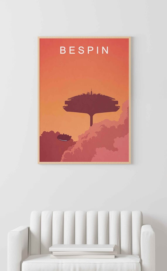 Minimalist Poster Bespin Planet Print Vintage Movie Prints - Etsy
