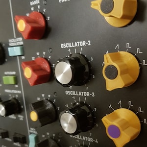 Synthluv Synthesizer Knob Set for Behringer POLY D - 8 Chicken Head ...