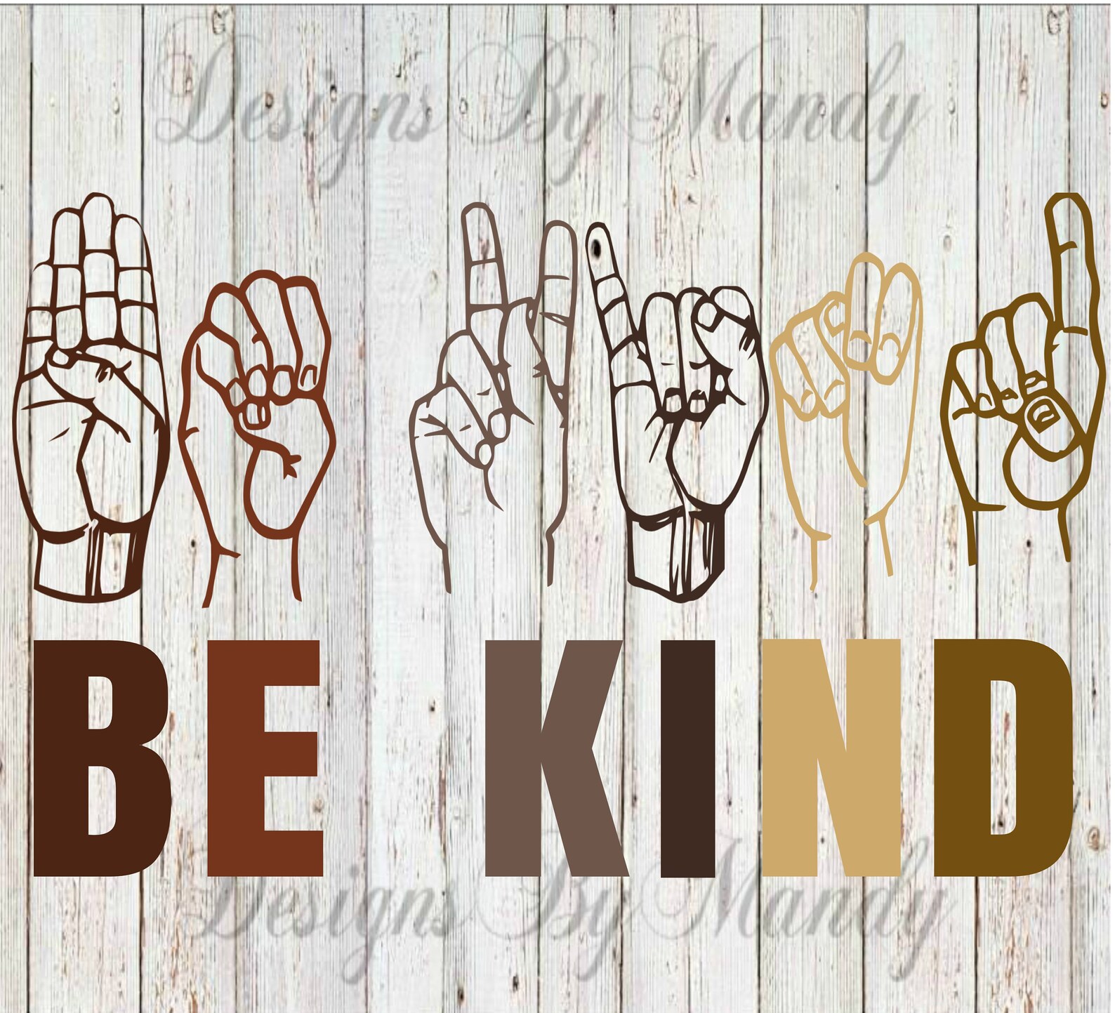 Be Kind Hand Sign Language PNG Be Kind PNG PNG Digital | Etsy