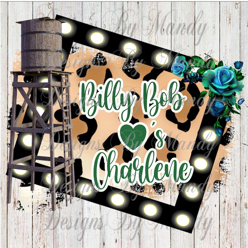 Billy Bob Loves Charlene PNG Billy Bob Loves Charlene | Etsy