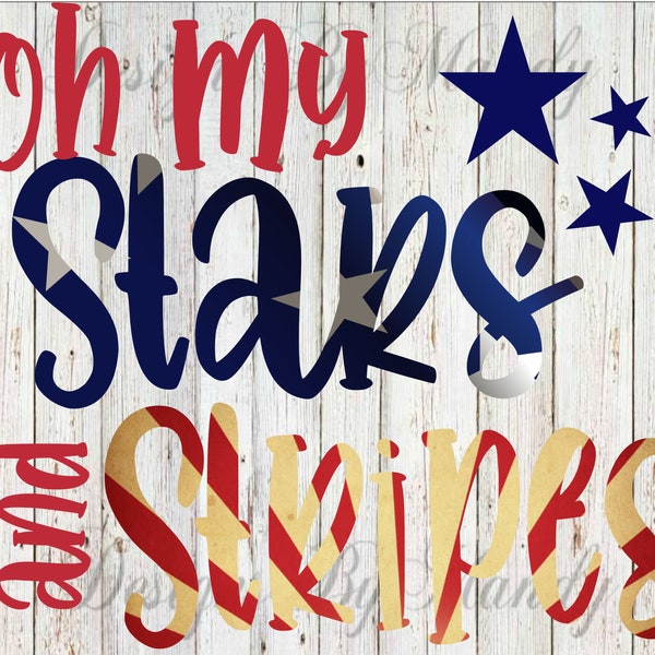 Oh My Stars and Stripes Png - Etsy