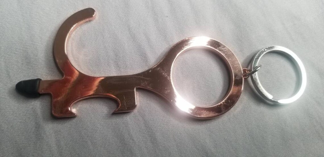 Non-touch Contactless Brass/cooper Key Tool Door Opener Touch | Etsy