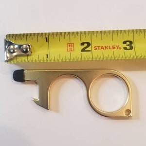 Non-touch Contactless Brass/cooper Key Tool Door Opener Touch - Etsy