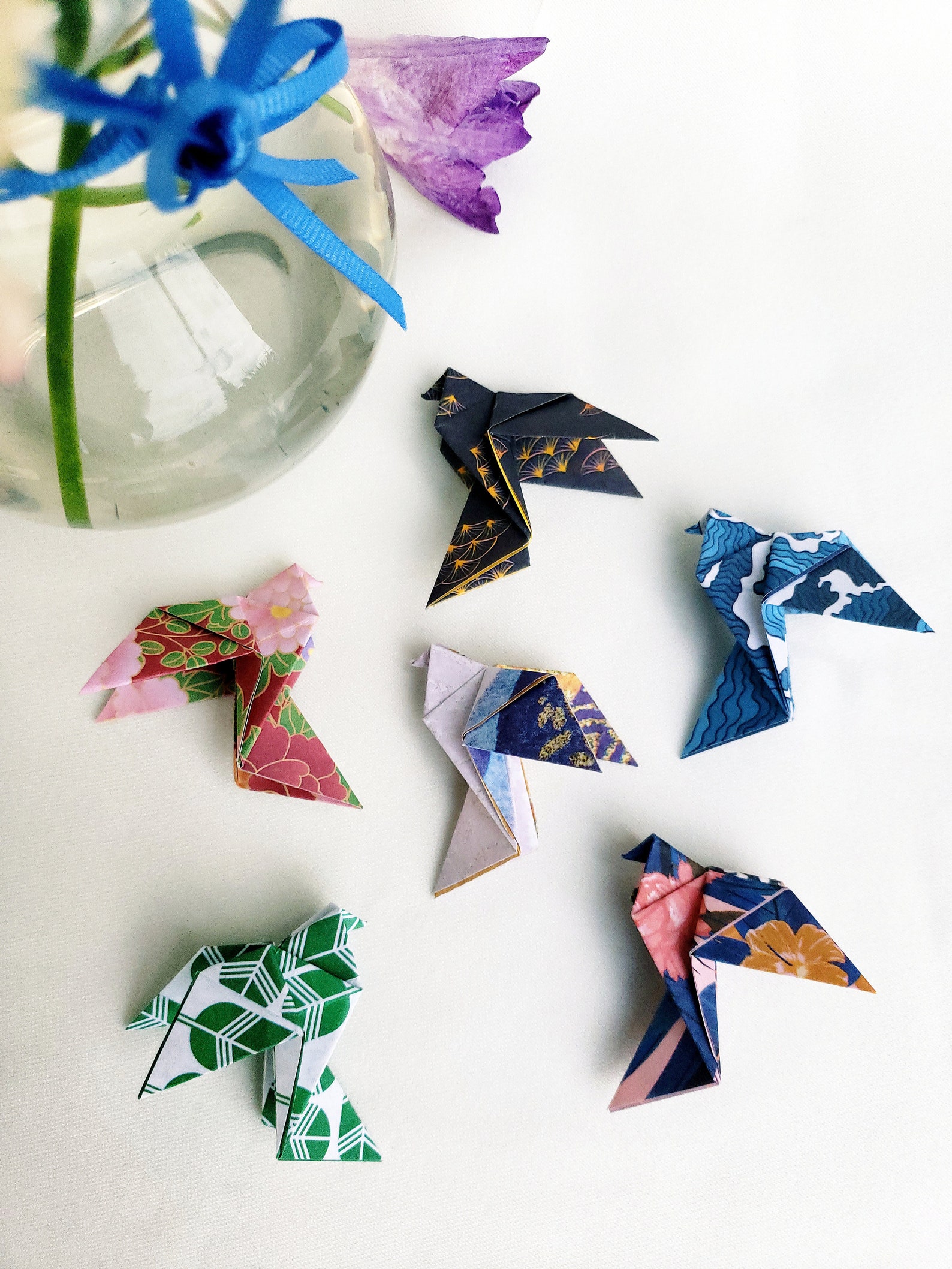 Origami Small Doves Assorted Pack, Peace Doves, 20, 50 or 100 Doves ...