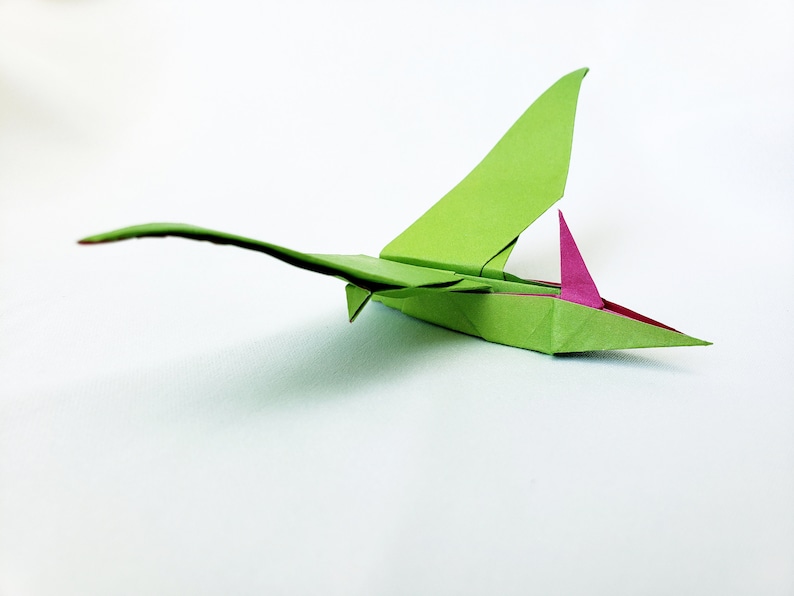 Pterodactyl Origami Dinosaur Paper Handmade Art Dinosaur | Etsy